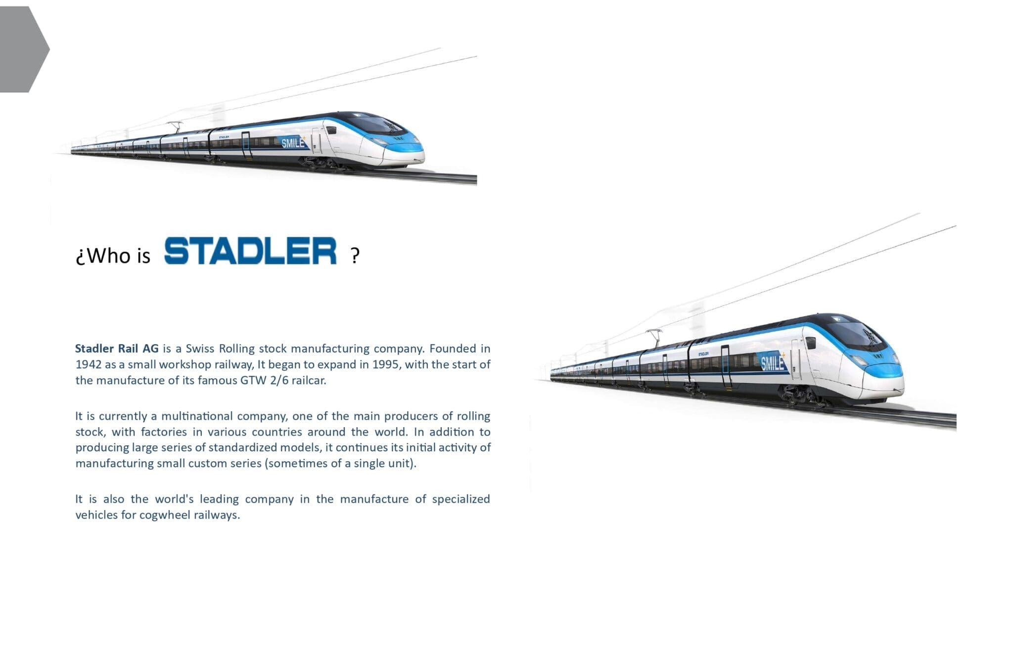 Stadler | Dominican Railway Corporation